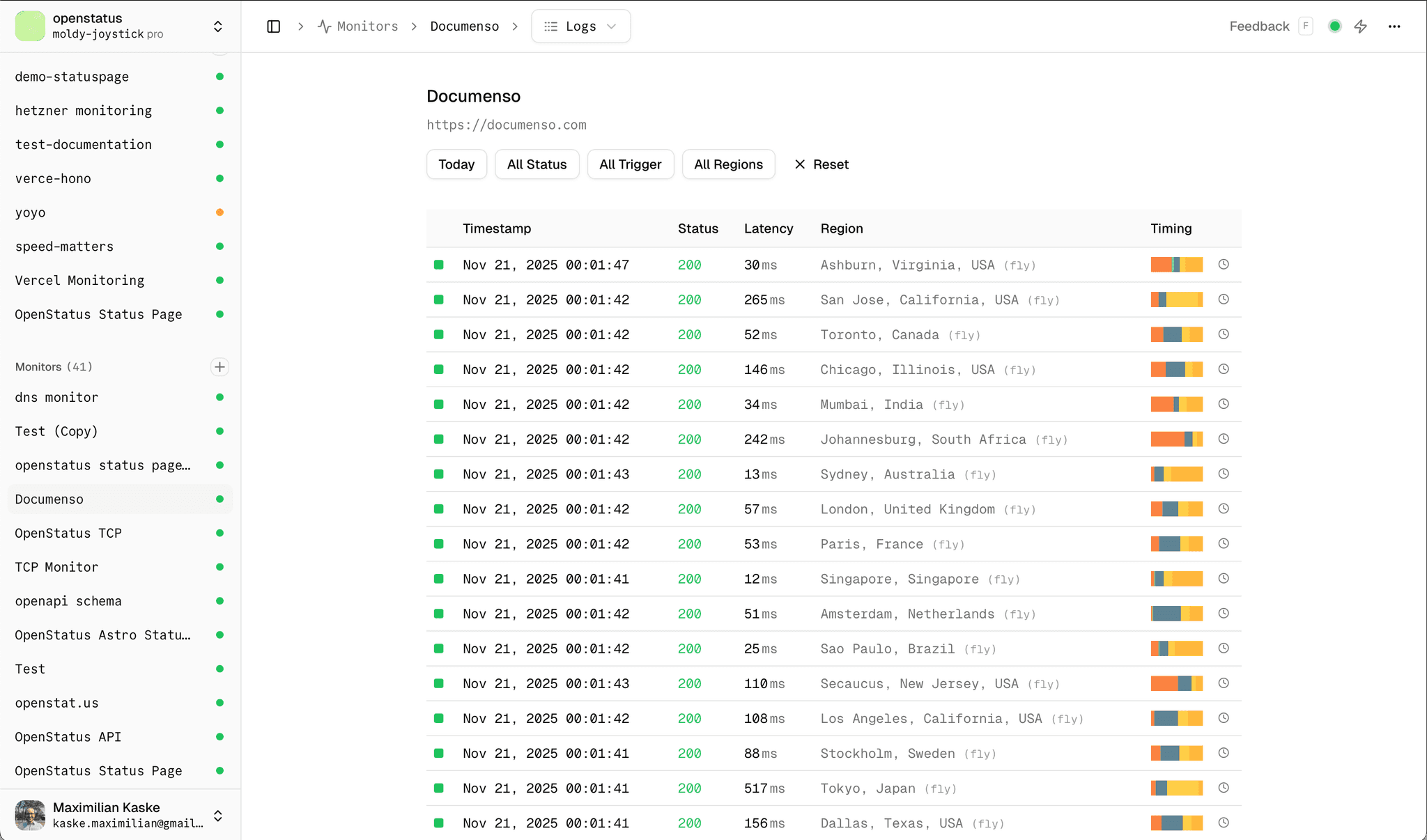 OpenStatus - Open-Source Status Page & Uptime Monitoring | openstatus