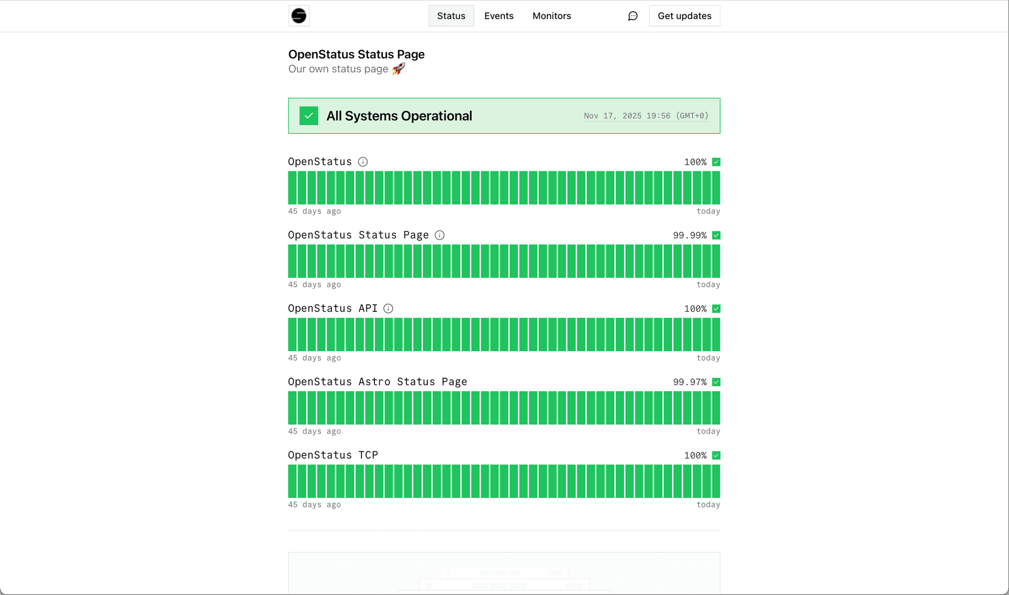 Status Page | openstatus